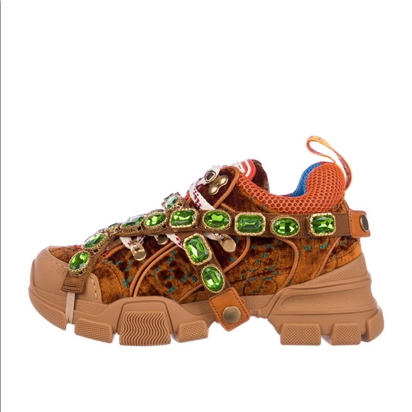 Gucci | Shoes | Gucci Flashtrek Velvet Sneakers Rare | Poshmark